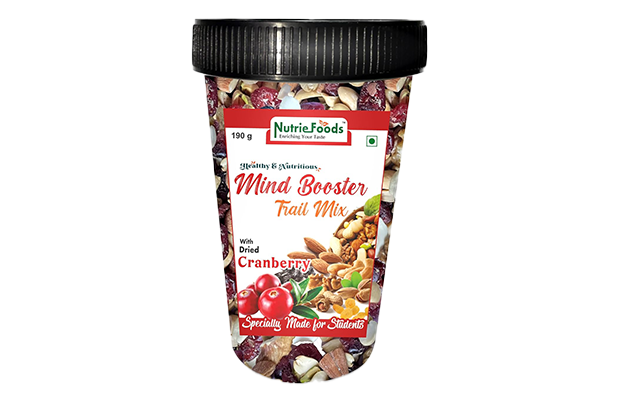 Nutrie Foods Mind Booster Trail Mix Plastic Bottle - GoToChef