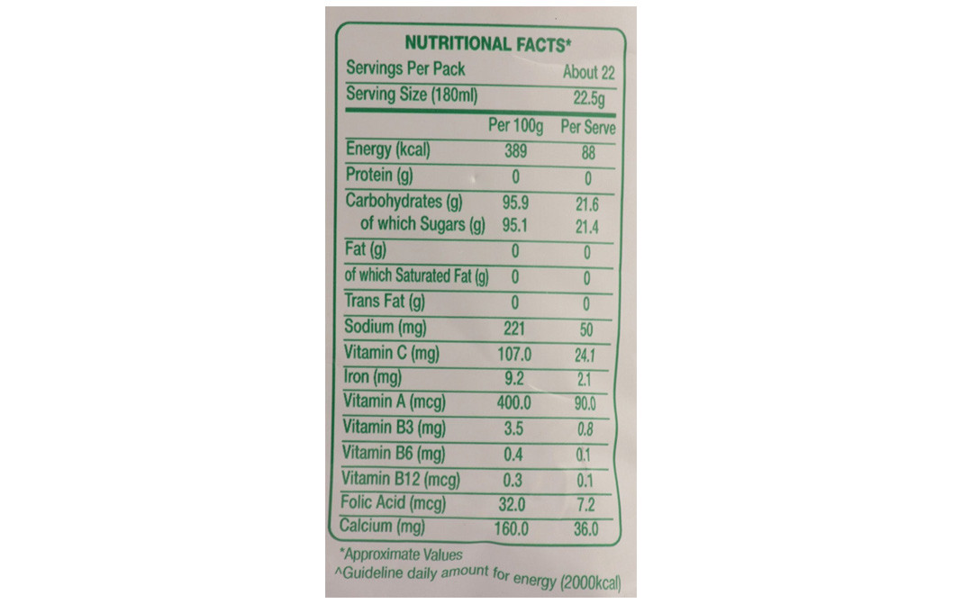 Tang Lemon Pack 500 grams - Reviews | Nutrition | Ingredients ...