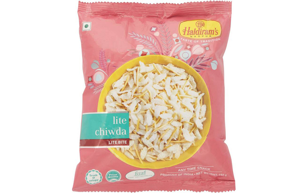 Haldiram's Nagpur Lite Chiwda Pack 150 grams - Reviews | Nutrition ...