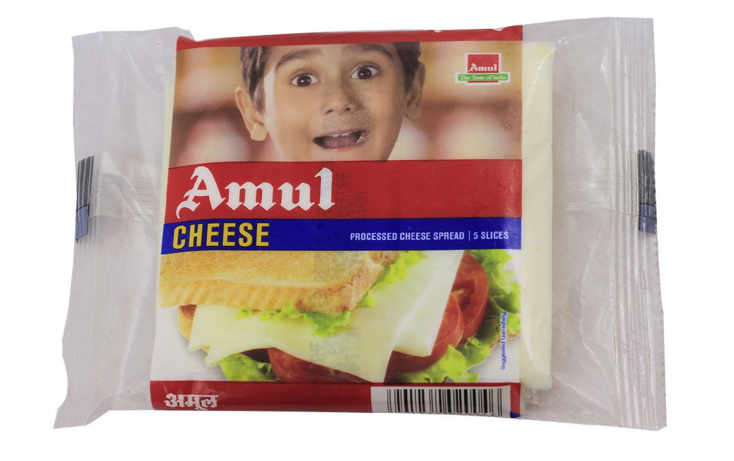 Amul Cheese Processed Cheese Spread - 5 Slices Pack 100 grams - GoToChef