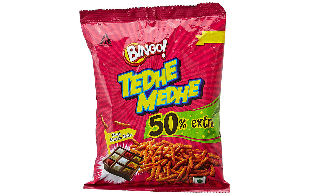 Bingo Tedhe Medhe Mast Masala Tadka Pack 108 grams - GoToChef