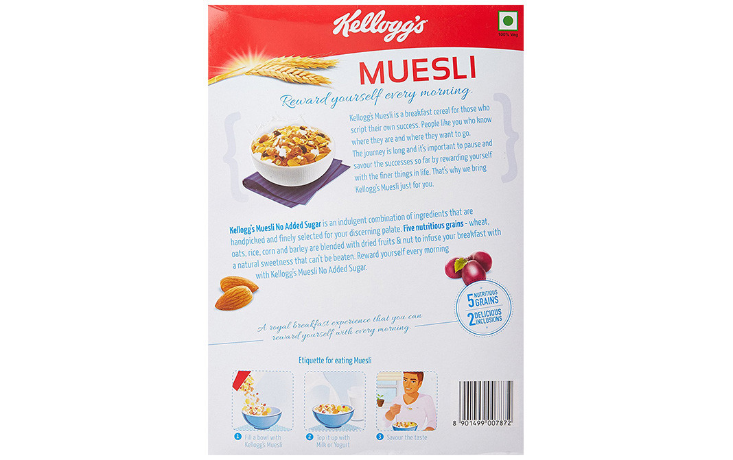 Kellogg's Muesli No Added Sugar - Reviews | Ingredients | Recipes ...