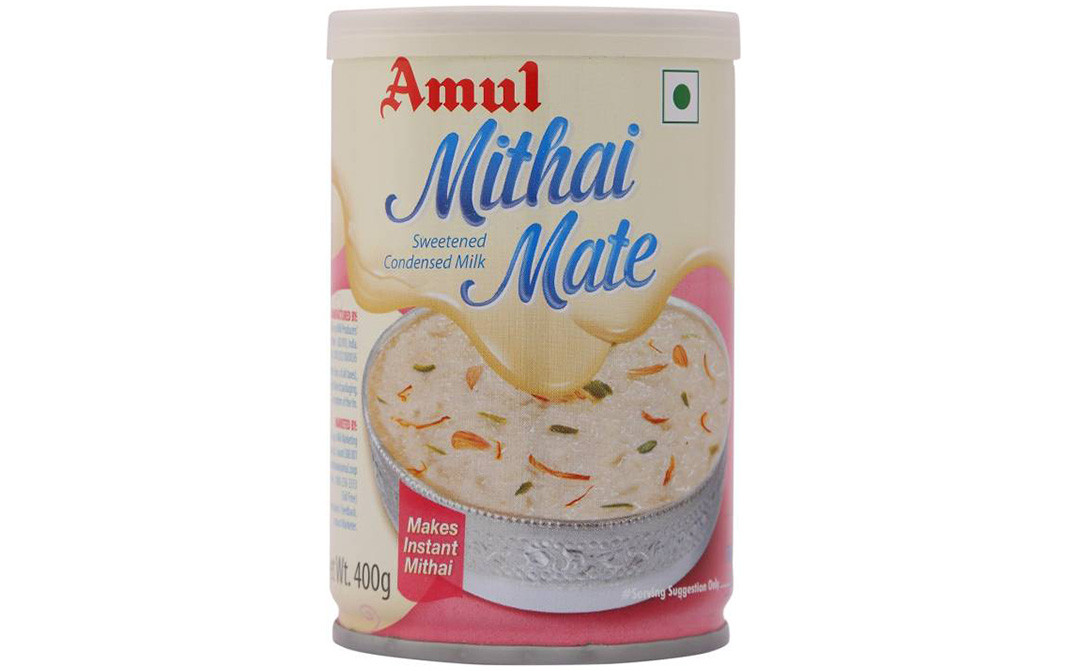 Amul Mithai Mate Sweetened Condensed Milk Tin 400 grams - GoToChef