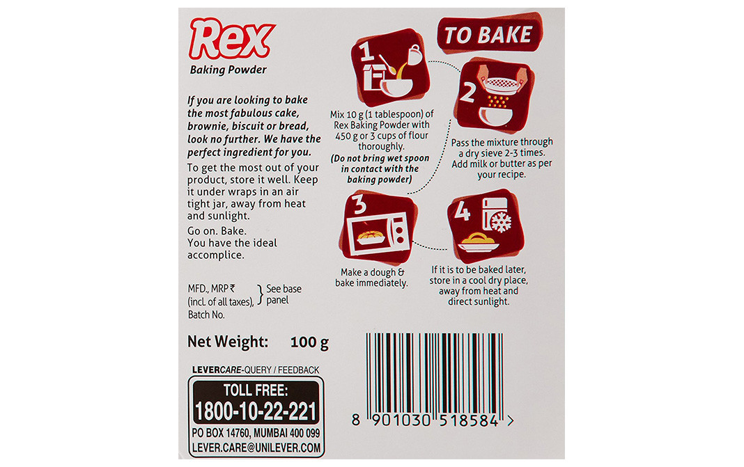 Rex Baking Powder - Reviews | Ingredients | Recipes | Benefits ...
