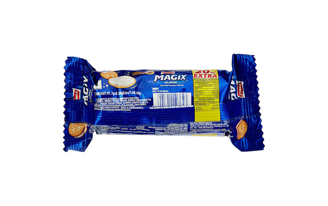 Parle Magix Elaichi Flavoured Sandwich Biscuits Pack 50.04 grams - GoToChef