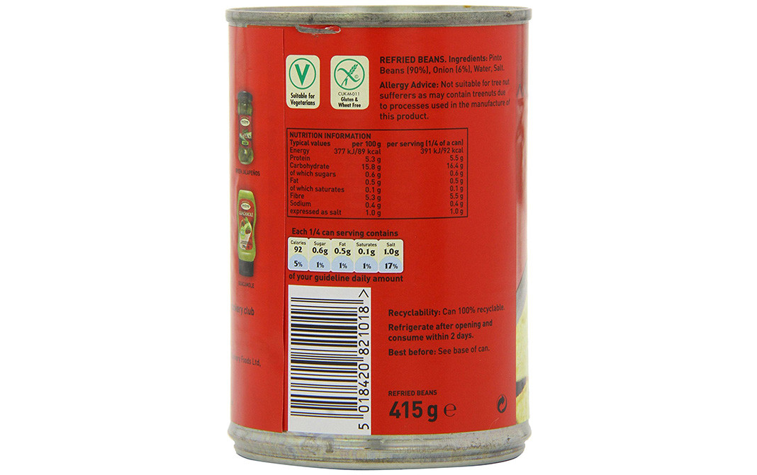 Mexican Discovery Refried Beans - Mild Tin 415 grams - Reviews ...