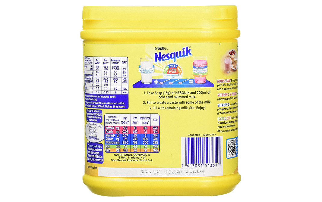 Nestle Nesquik Strawberry Flavour - Reviews | Ingredients | Recipes ...