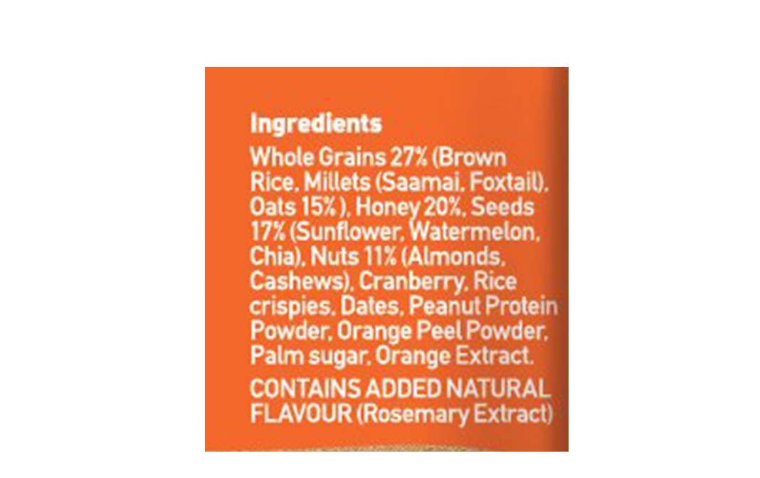 Yoga Bar Multigrain Energy Bar Orange Cashew Pack 38 grams - Reviews ...