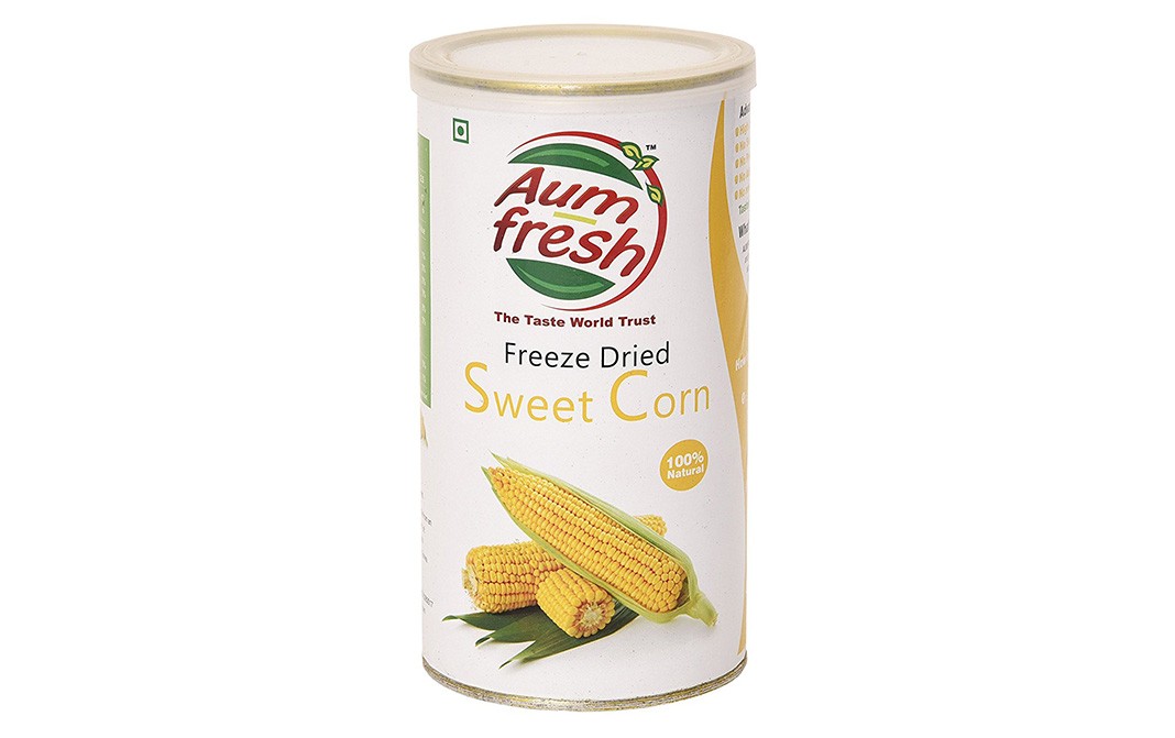 Aum Fresh Freeze Dried Sweet Corn Tin 50 grams - Reviews | Nutrition ...