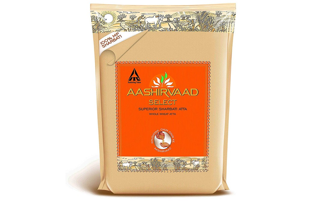 Aashirvaad Select - Superior Sharbati Atta Pack 10 kilogram - GoToChef