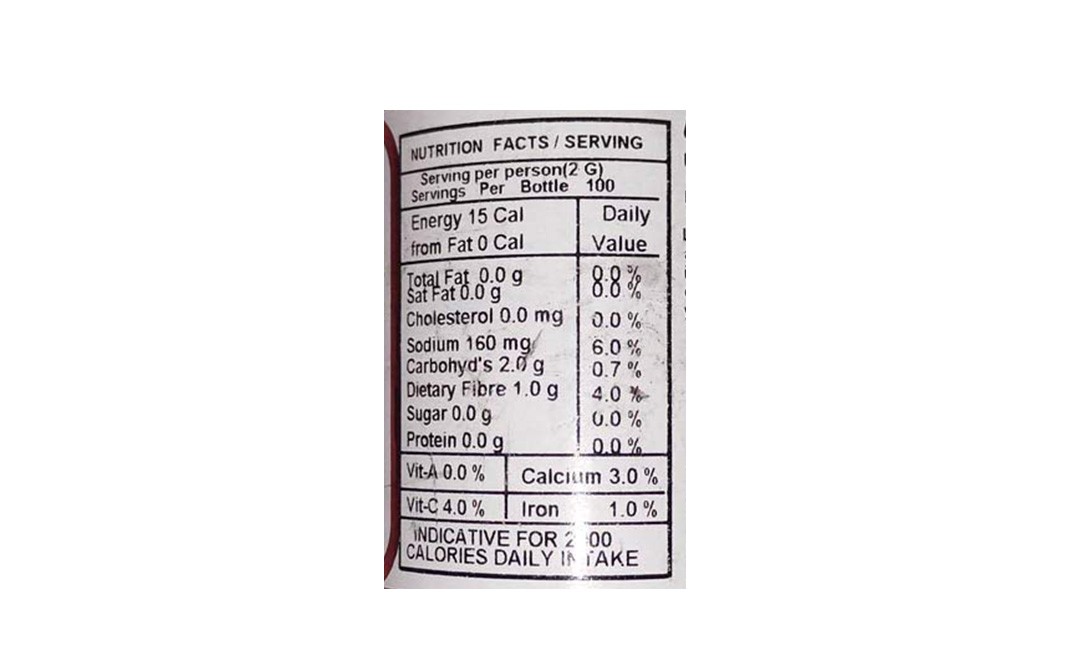 Roopak Lassi Masala Bottle 200 grams - Reviews | Nutrition ...