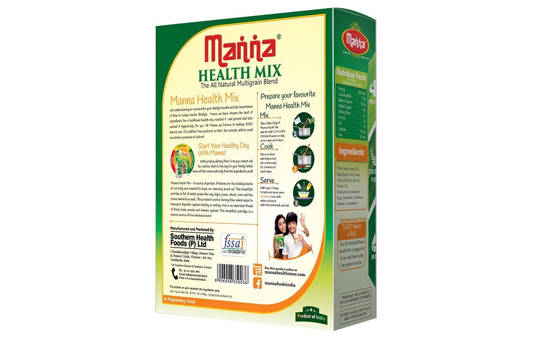 Manna Health Mix Box 500 grams - Reviews | Nutrition | Ingredients ...