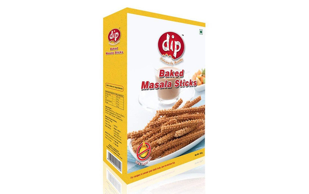 Dip Baked Masala Sticks Box 150 grams - Reviews | Nutrition ...