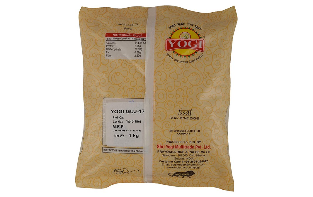 Yogi Guj-17 Rice Pack 1 kilogram - Reviews | Nutrition | Ingredients ...