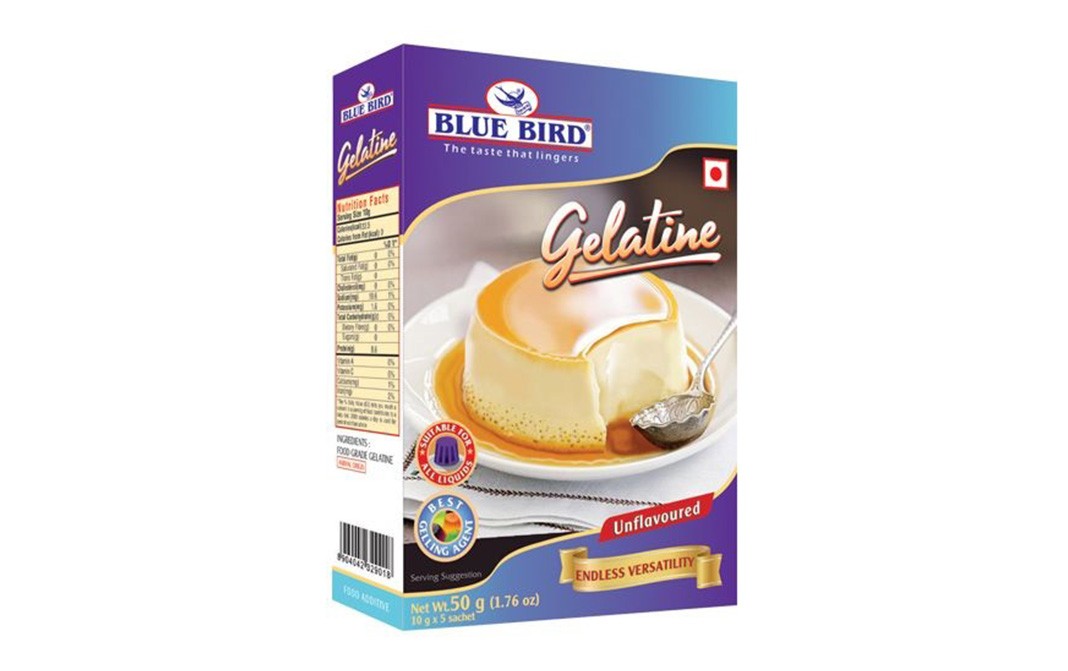 Blue Bird Gelatine (Unflavored) Box 50 grams - Reviews | Nutrition ...