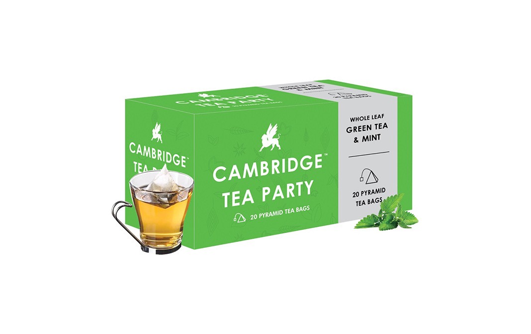 Cambridge Tea party Whole Green Tea & Mint Pack 20 pcs - GoToChef