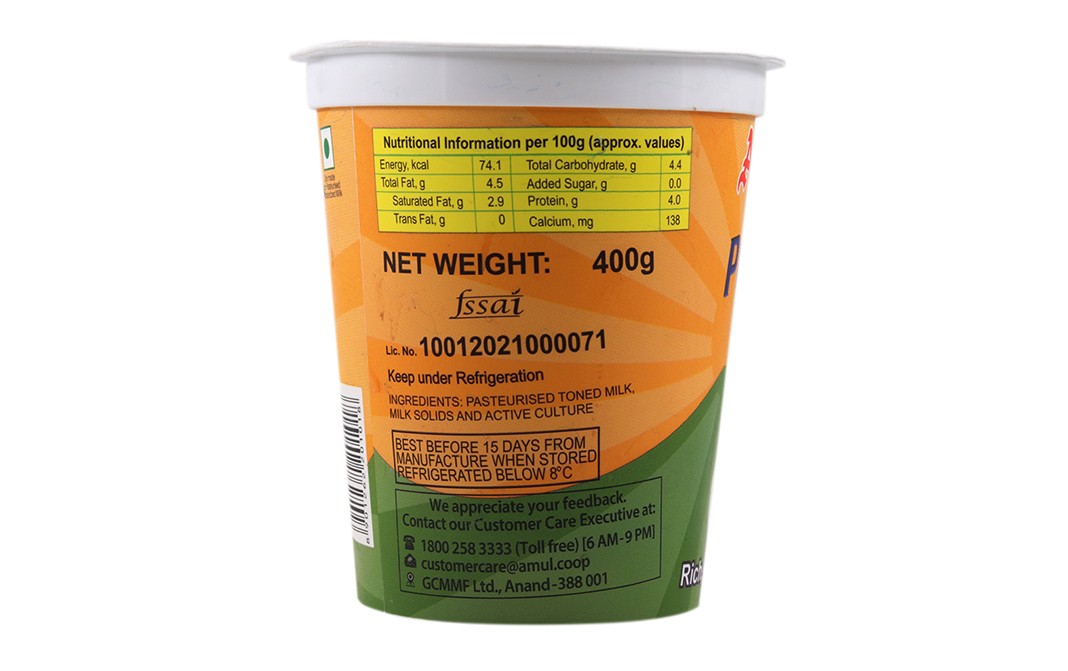 Amul Premium Dahi Pack 400 grams - GoToChef