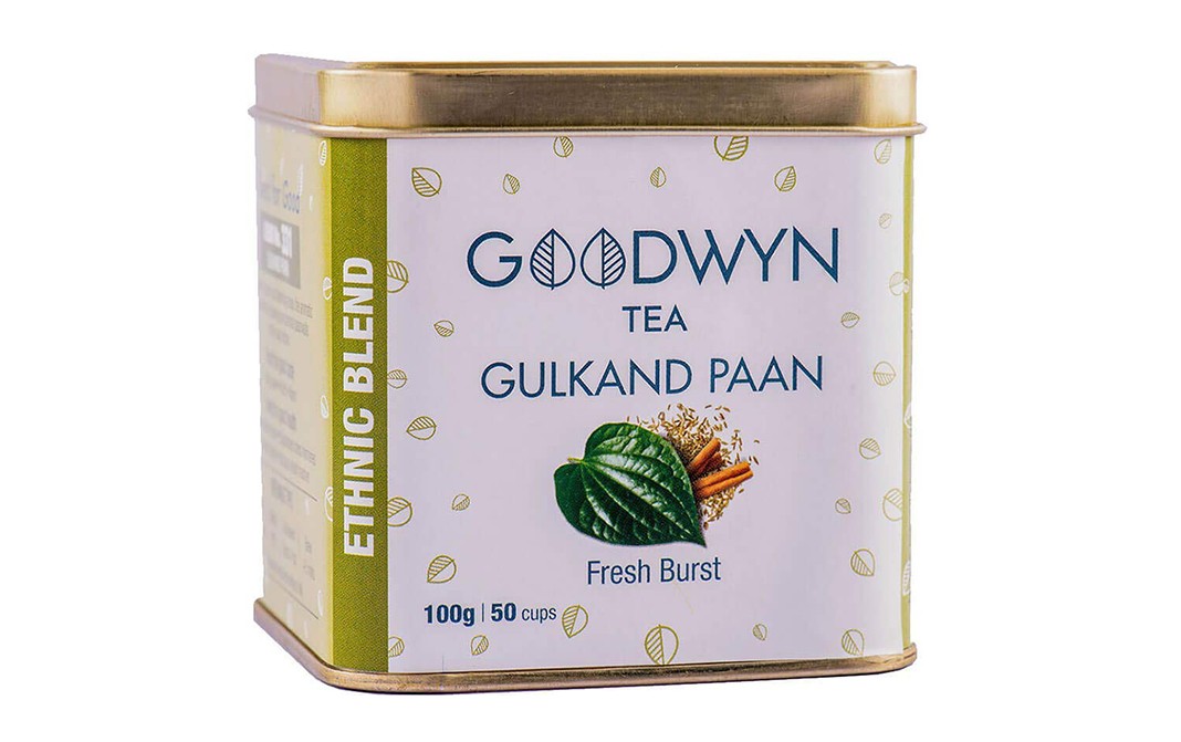 Goodwyn Tea Gulkand Paan Tin 100 grams - GoToChef