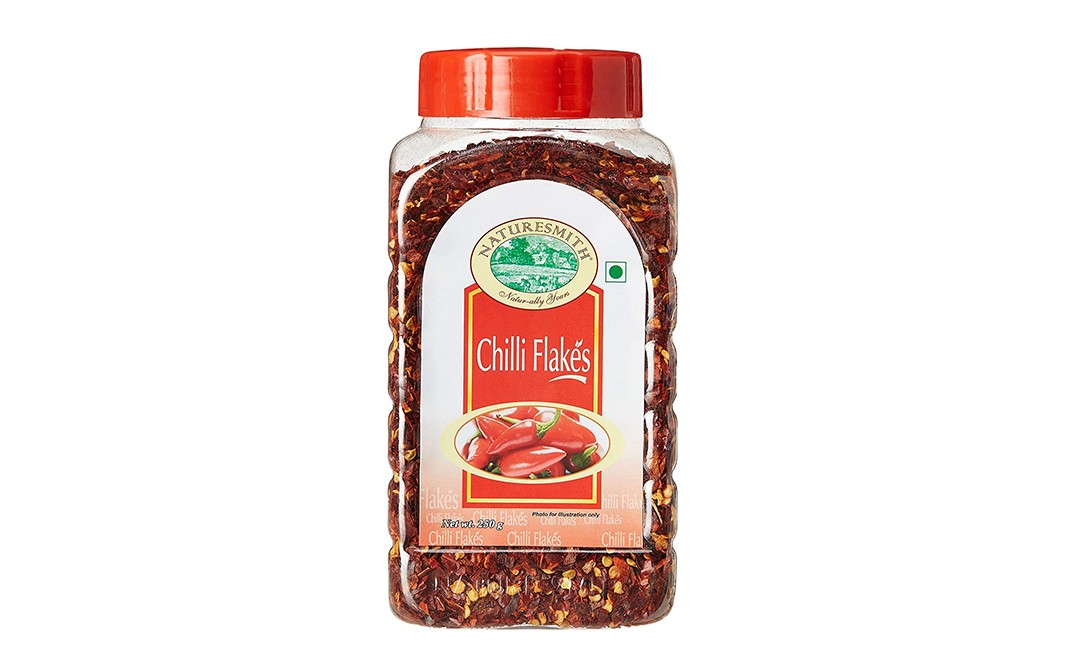 NatureSmith Chilli Flakes Plastic Jar 250 grams - GoToChef