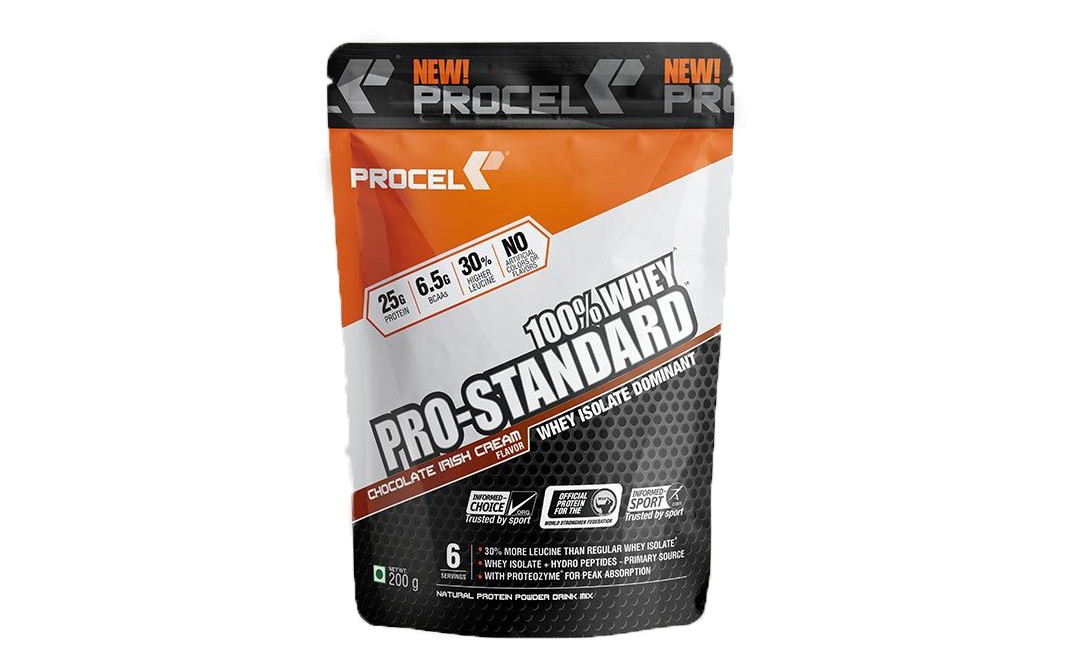 Procel 100% Whey Pro-Standard Chocolate Irish Cream Flavor Pack 200 ...