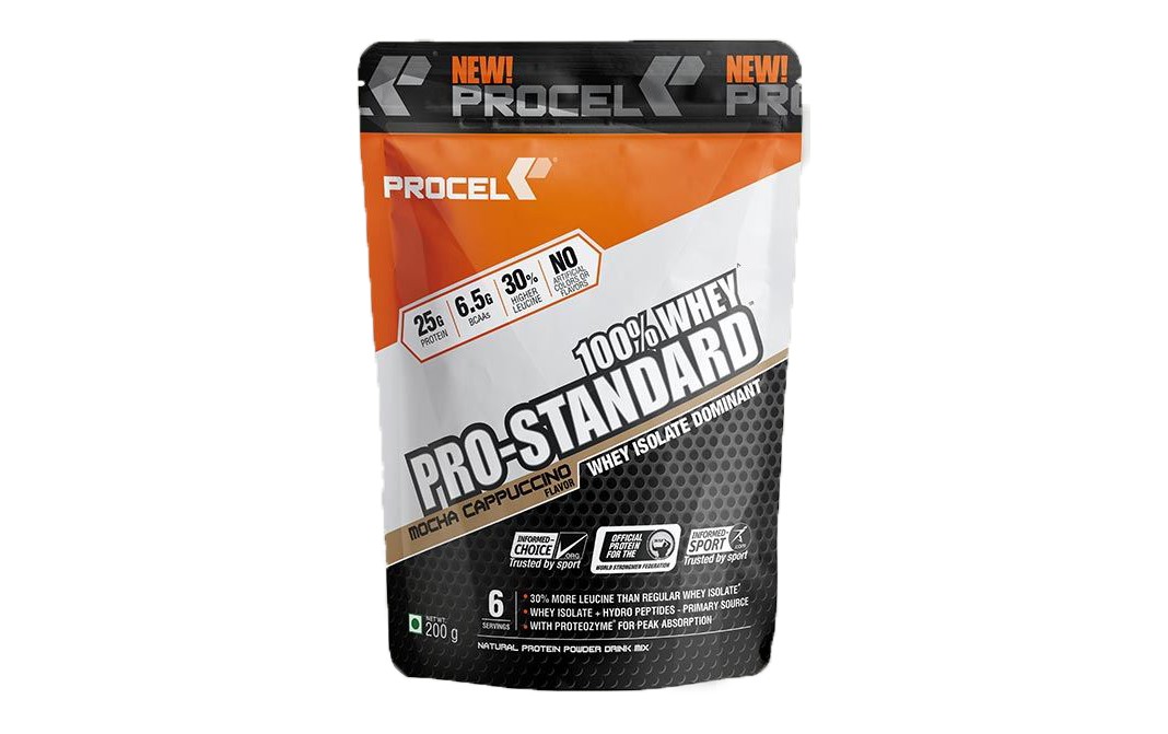 Procel 100% Whey Pro-Standard Mocha Cappuccno Flavor Pack 200 grams ...