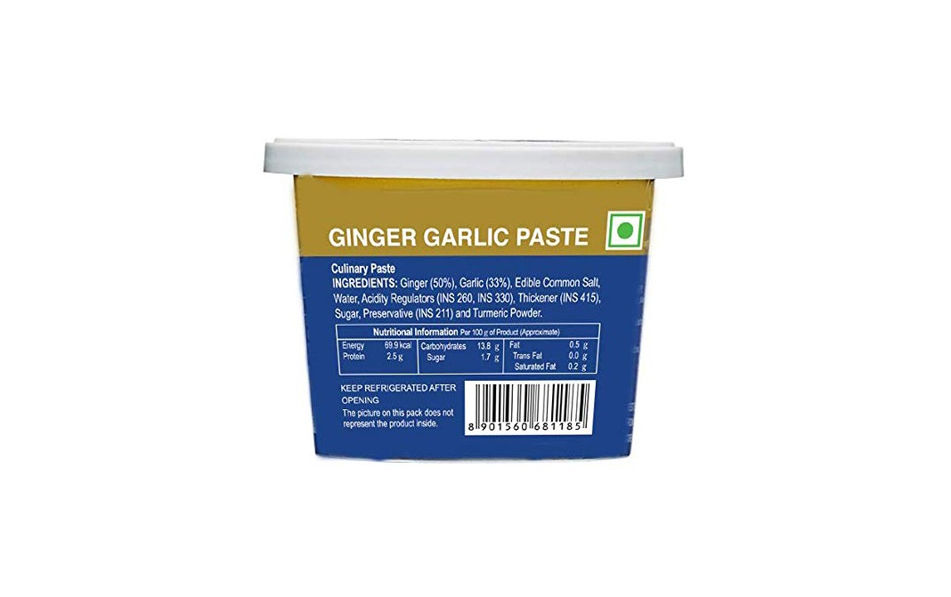 Nilon's Ginger Garlic Paste Tub 300 grams - GoToChef