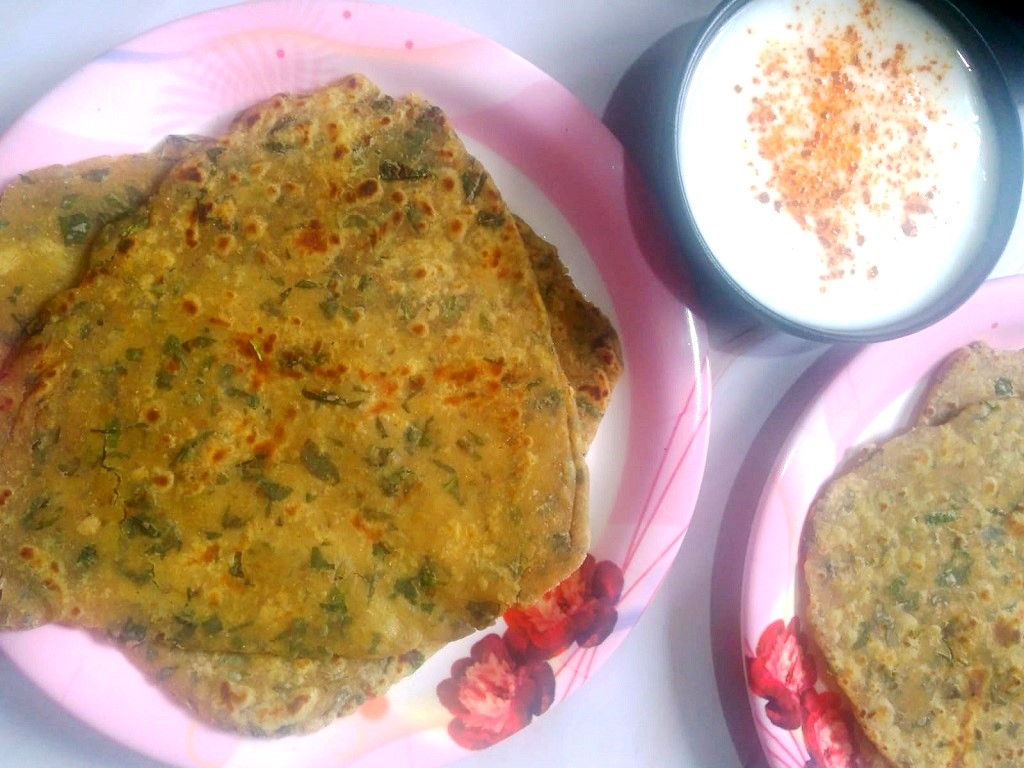 Easy Mint Leaves Multigrain Paratha Recipe - GoToChef