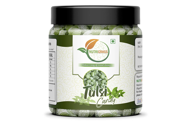 Nutrigrass Tulsi Candy Plastic Jar - GoToChef