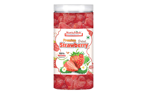 Nutrie Foods Premium Dried Strawberry Plastic Bottle - GoToChef