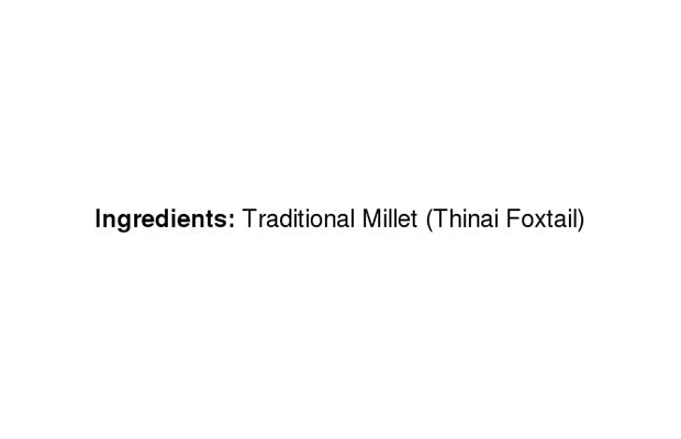 Ekgaon Traditional Millet (Thinnai Foxtail) Pack - GoToChef