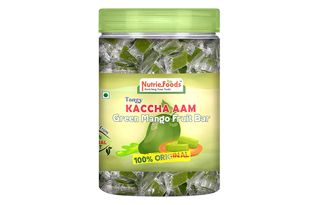 Nutrie Foods Tangy Kaccha Aam Green Mango Fruit Bar Plastic Jar - GoToChef