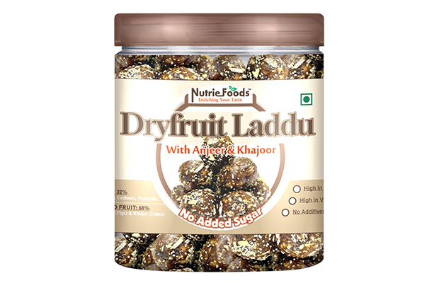 Nutrie Foods Dryfruit Laddu With Anjeer Khajoor Plastic Jar - GoToChef