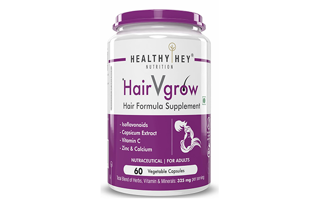 Healthy Hey HairVgrow Hair Formula Supplement Plastic Jar - GoToChef
