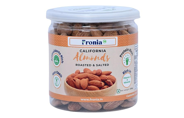 Fronia California Almonds Roasted & Salted Plastic Jar - GoToChef